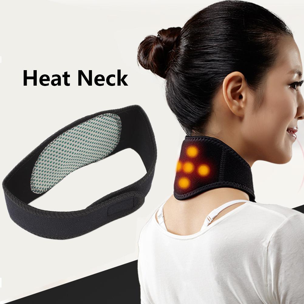 Heat Neck Guard Brace Support Orthotics Strap Collar Strain Injury Pain ...