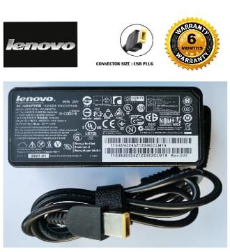 Lenovo Laptop Charger USB pin(20V 3.25A-65W) With or Without power ...