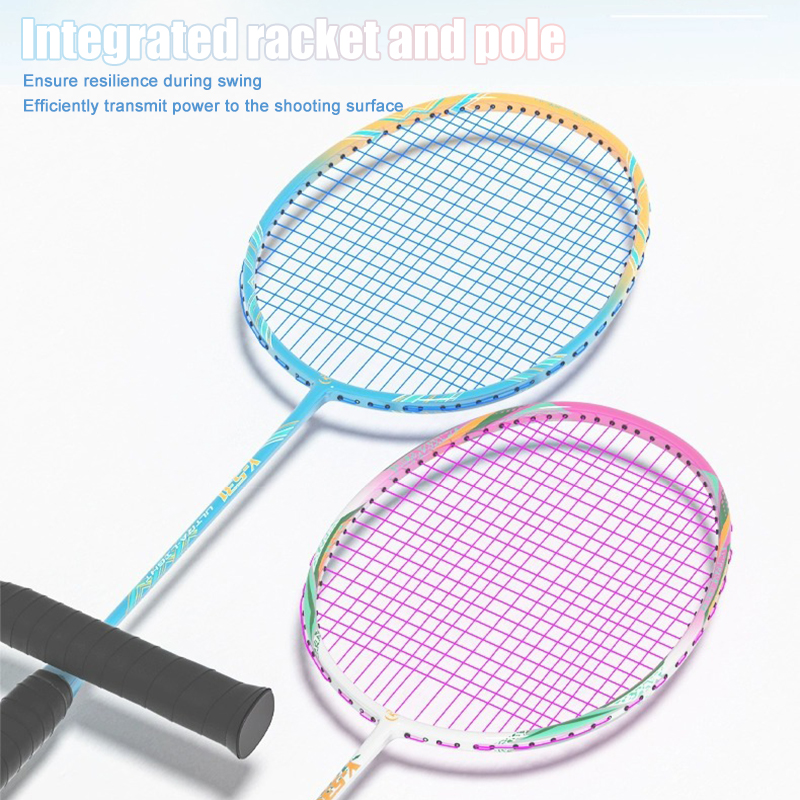 Badminton Racket Set Single And Double Racket Ultra-Light And Durable ...