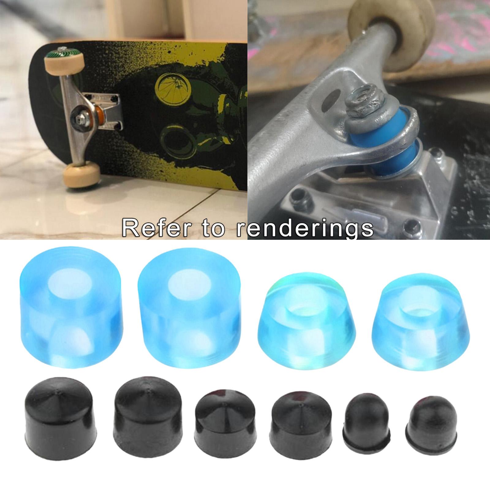 Skateboard Truck Bushing Kit Shock Absorbers Soft for Outdoor Blue ...