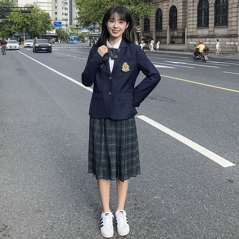 Business Attire Summer Suit British College Style Korean Style Long ...