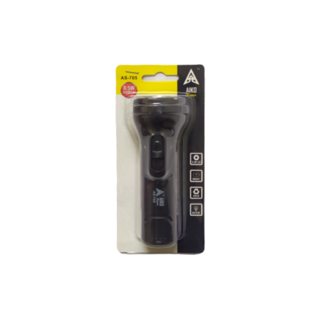 Rechargeable Led Torch 0.5W Led Mini Torch Aiko Super AS-705 | Daraz.lk