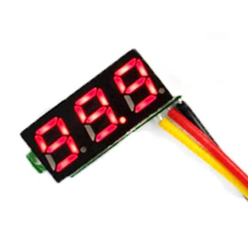 Ultra Small Digital DC Voltage Meter LED Voltage Display Three Wire DC0 ...