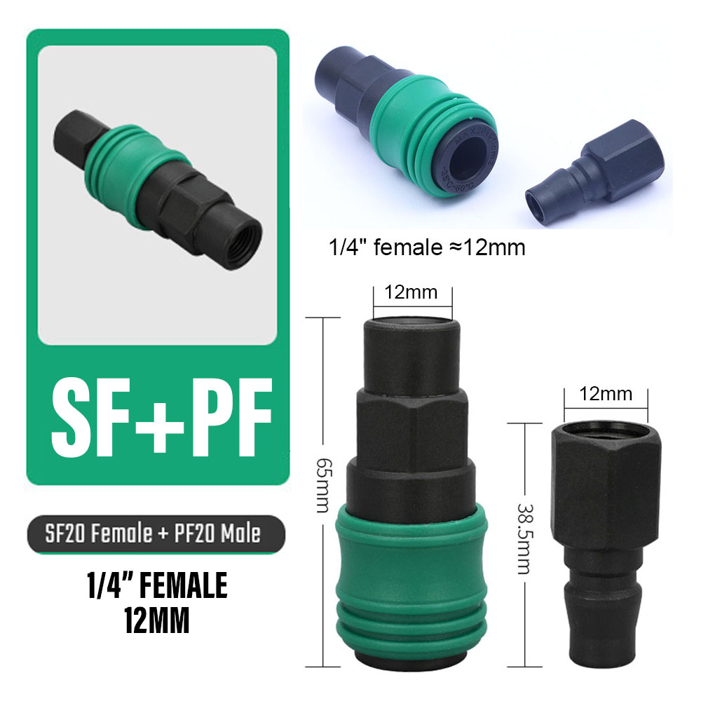 Quick coupler fitting for compressor air hose Plastic steel material ...