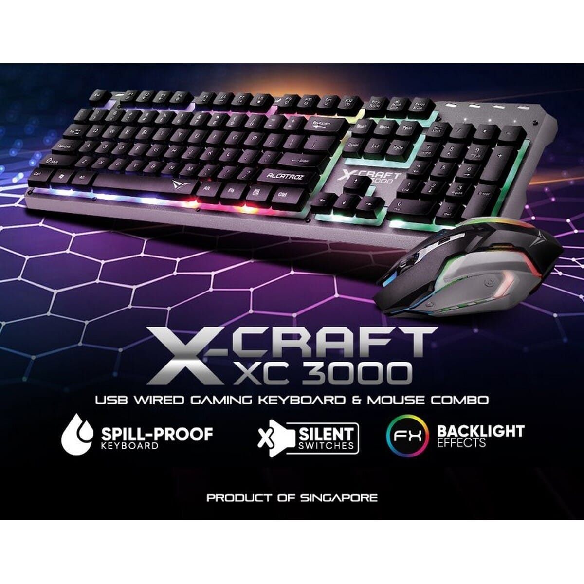 Alcatroz X-Craft XC3000 Gaming Keyboard & Mouse Combo | Daraz.lk