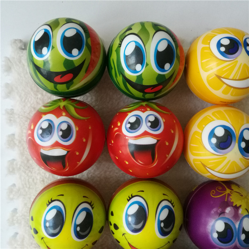 Happy Smile Face Anti Stress Relief Sponge Foam Ball Hand Wrist Squeeze ...