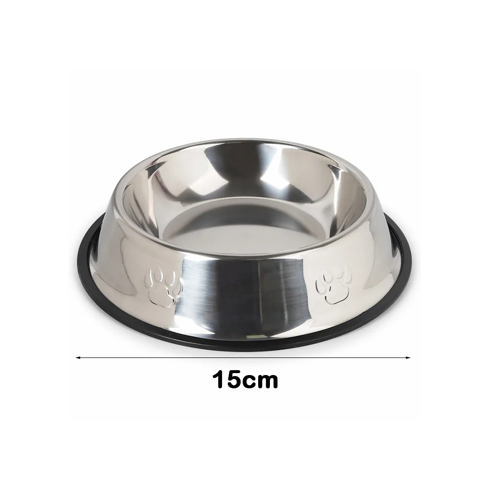Pet Bowl Stainless Steel Dog Bowl Cats Bowl Cats Food Basin Dogs Food ...