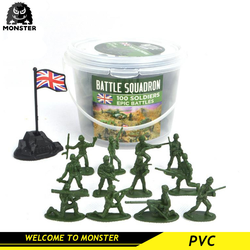 Monster 3cm 100pcs Mini Soldier 12 Style Children Plastic Soldiers ...