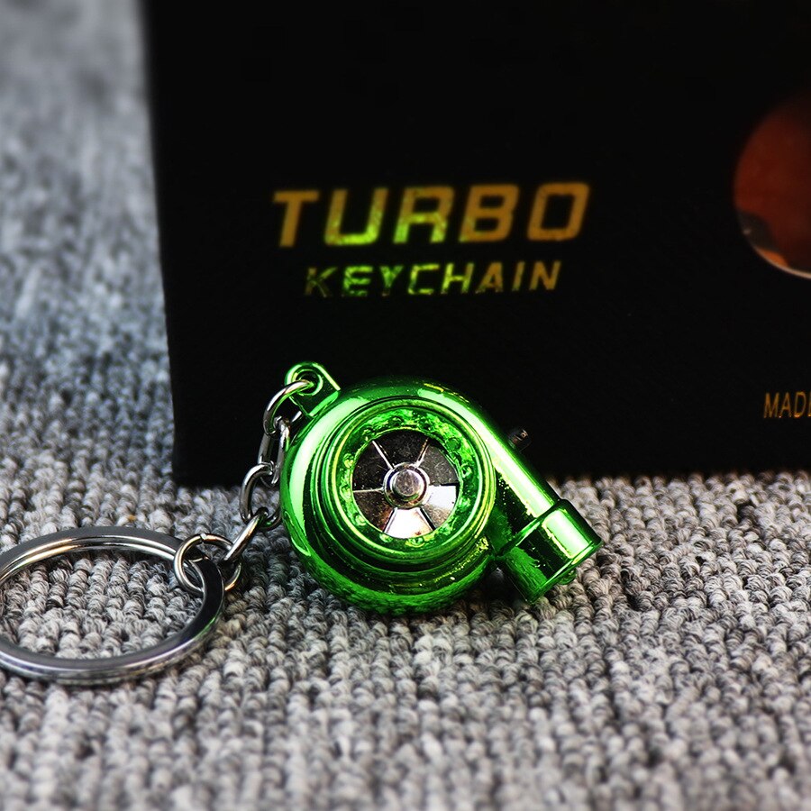 Turbo Sound Key Chain Turbine Shape Keychain Electric LED Metal ...