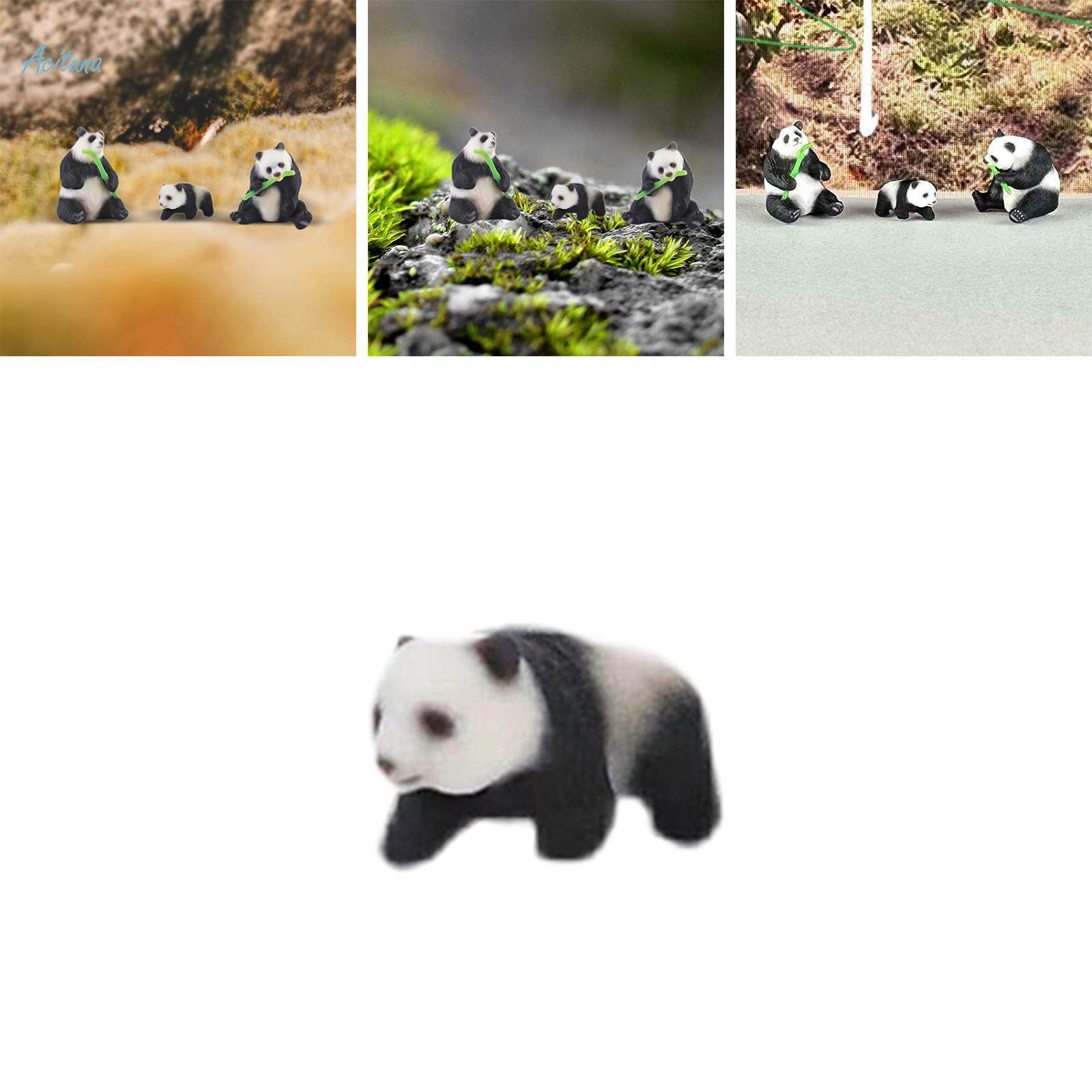 Miniature Resin Pandas 1/64 Bonsai Photography Props Cake Toppers ...