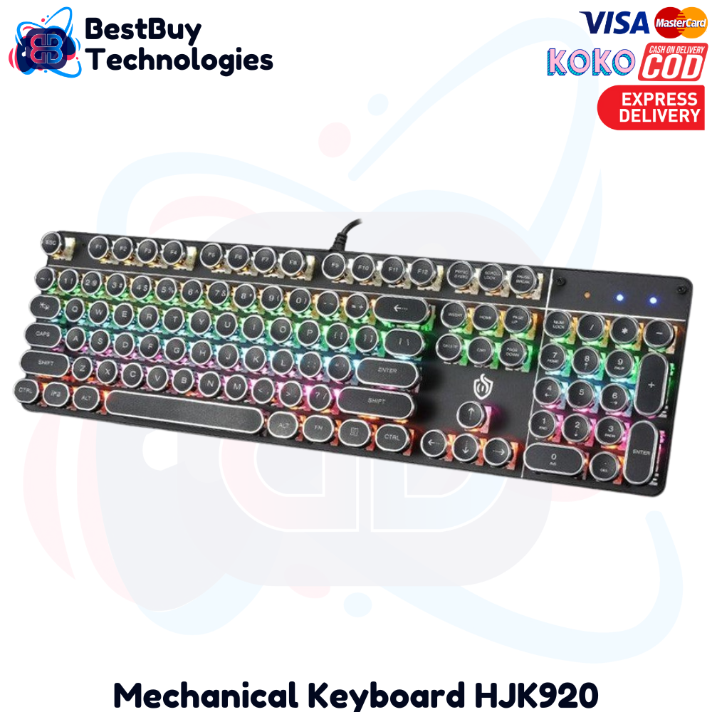 Mechanical Keyboard HJK920 Competition 104 Keys customize backlight RGB ...