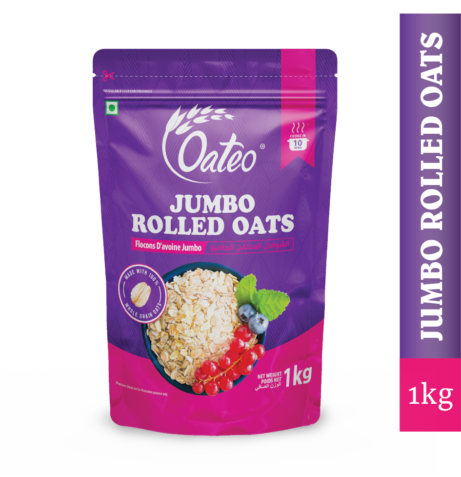 Oateo Rolled Oats Pouch - 1kg | Daraz.lk
