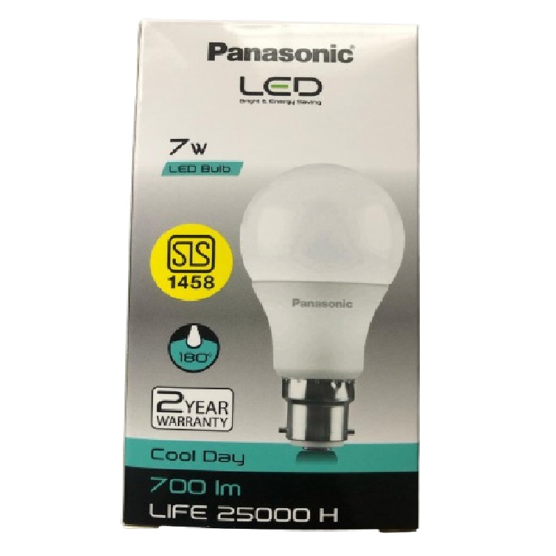 Panasonic LED Bulb B22 7 Watt (Cool Daylight) - 7W Pin Type | Daraz.lk