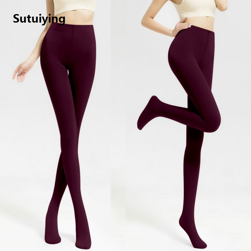 Sutuiying Thin Pantyhose Women'S Insulated Tights 120d Opaque Footed ...