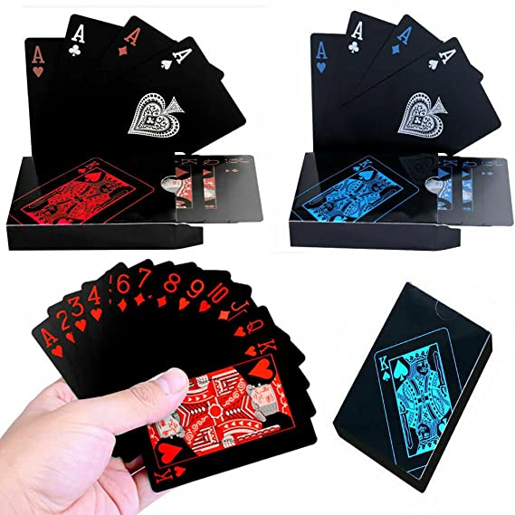 Card Pack Pure Black Magic Box-packed Waterproof PVC Plastic Playing ...