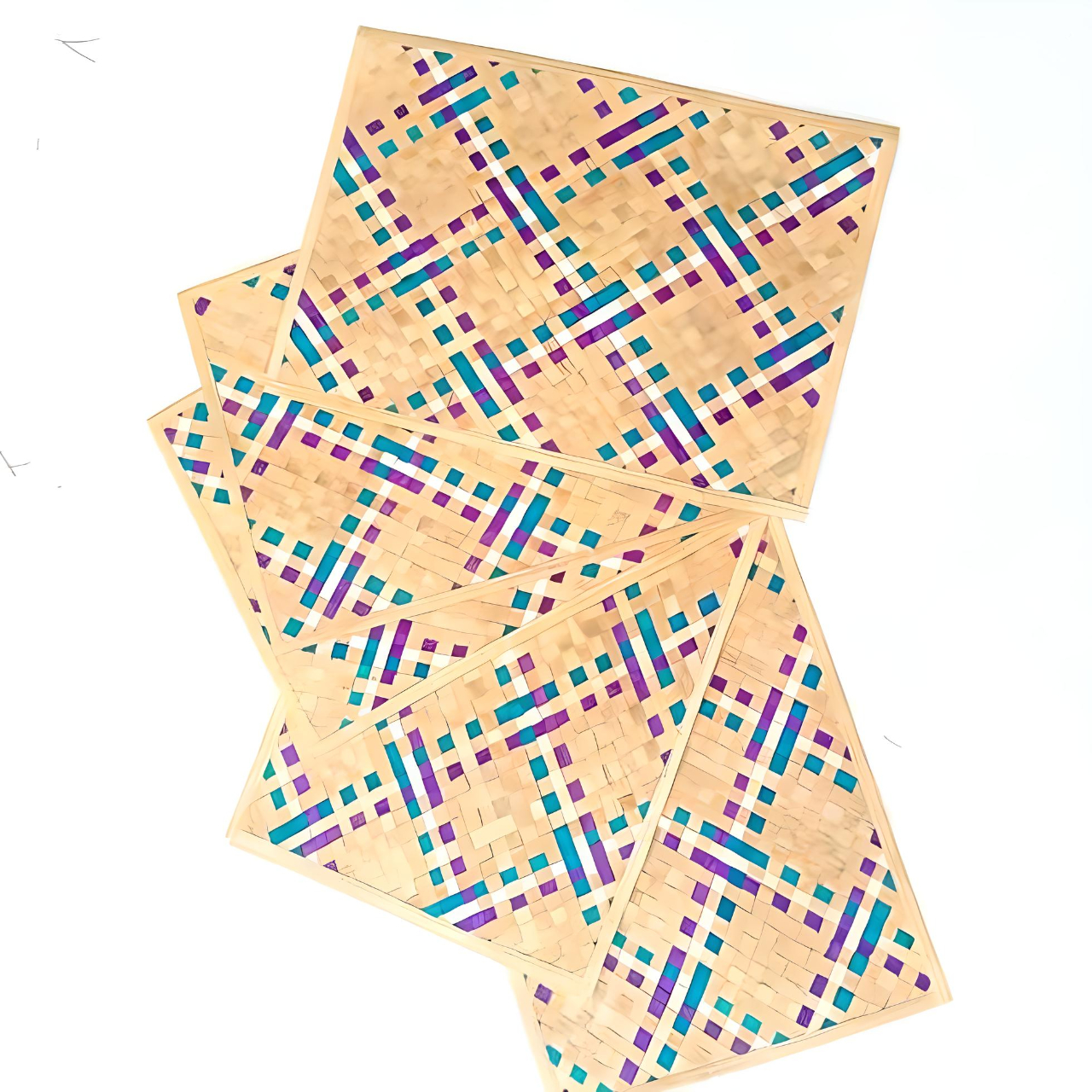 100% Eco Friendly Hand Made Reed Table Mats Reed Table Mats 6 pcs Set ...