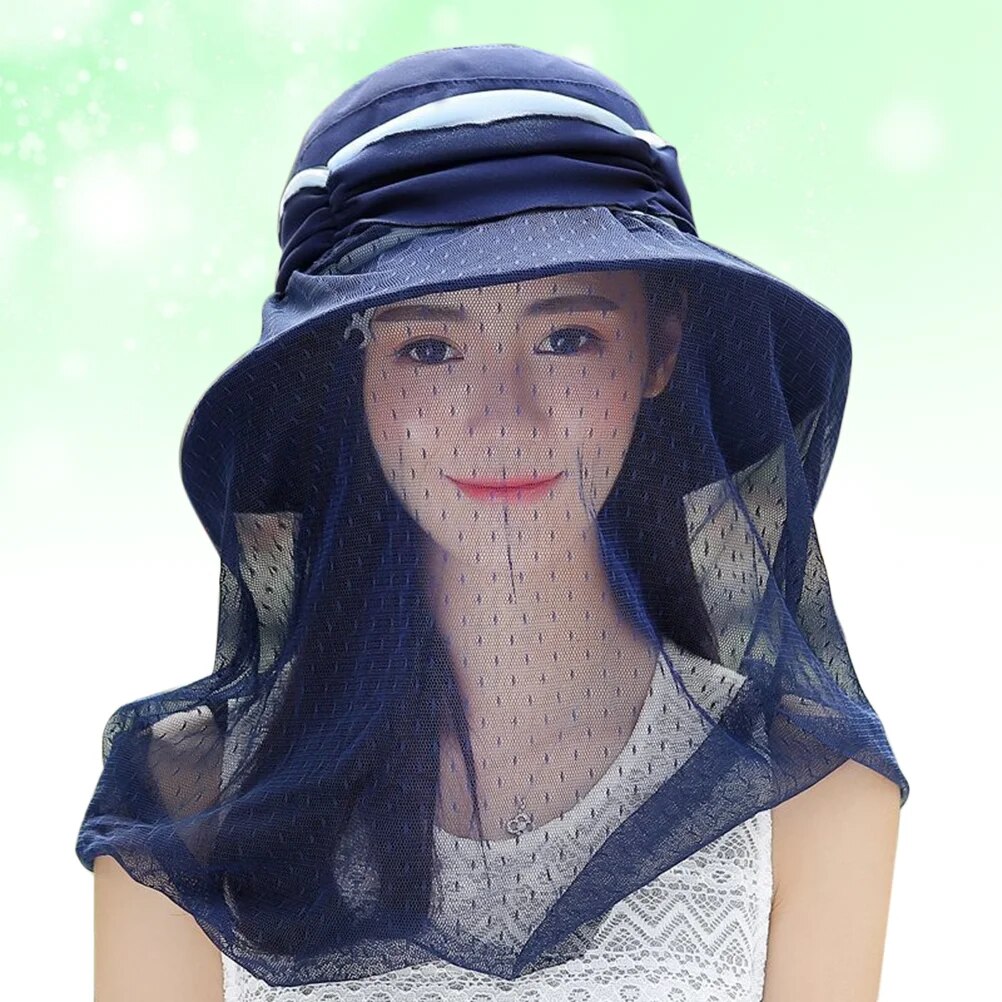 Mosquito Net Hat Hat UV Block Hat Sun Hat Bucket Hat with Net Mesh ...