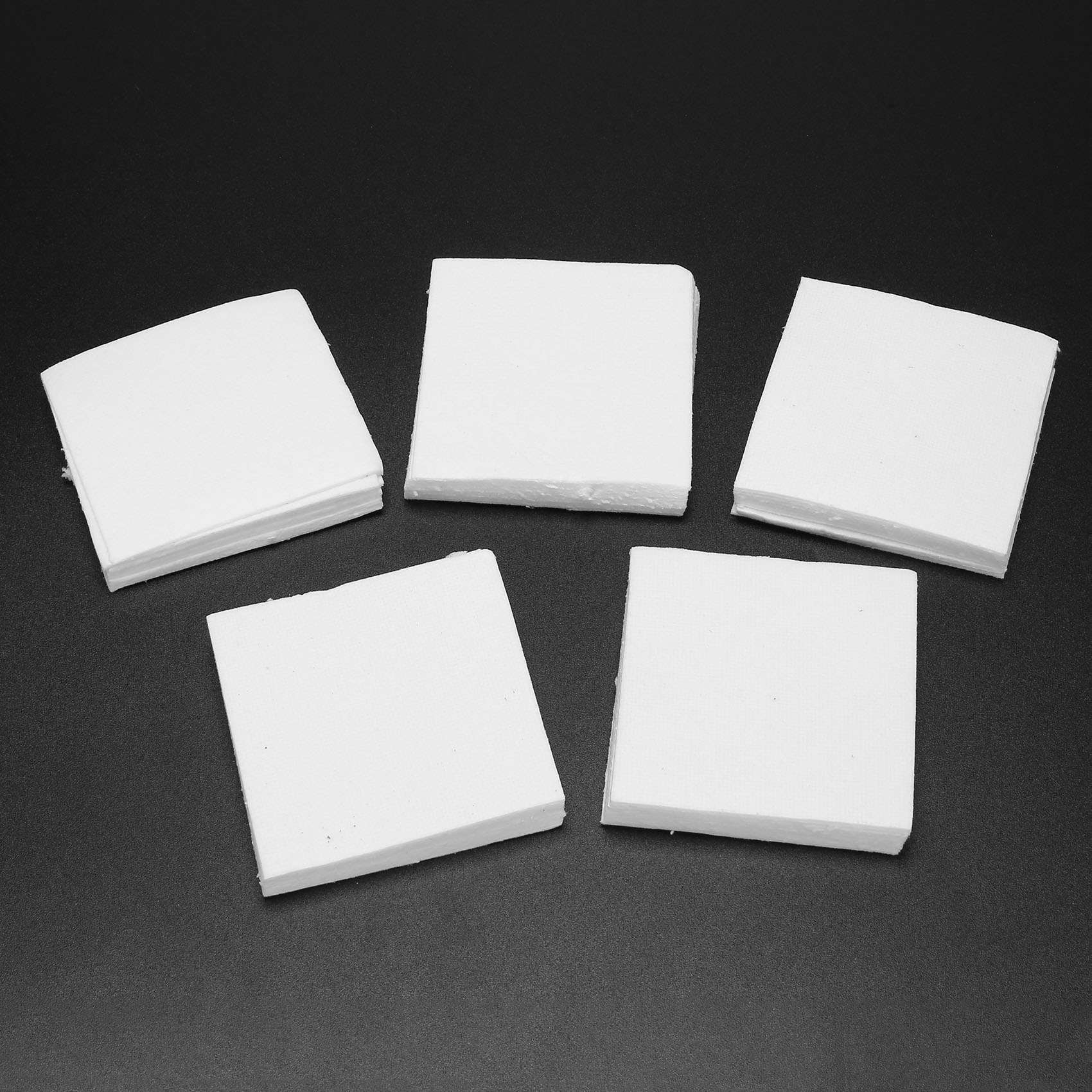 100 Sheets Ceramic Fiber Square Microwave Kiln Glass Fusing Paper ...
