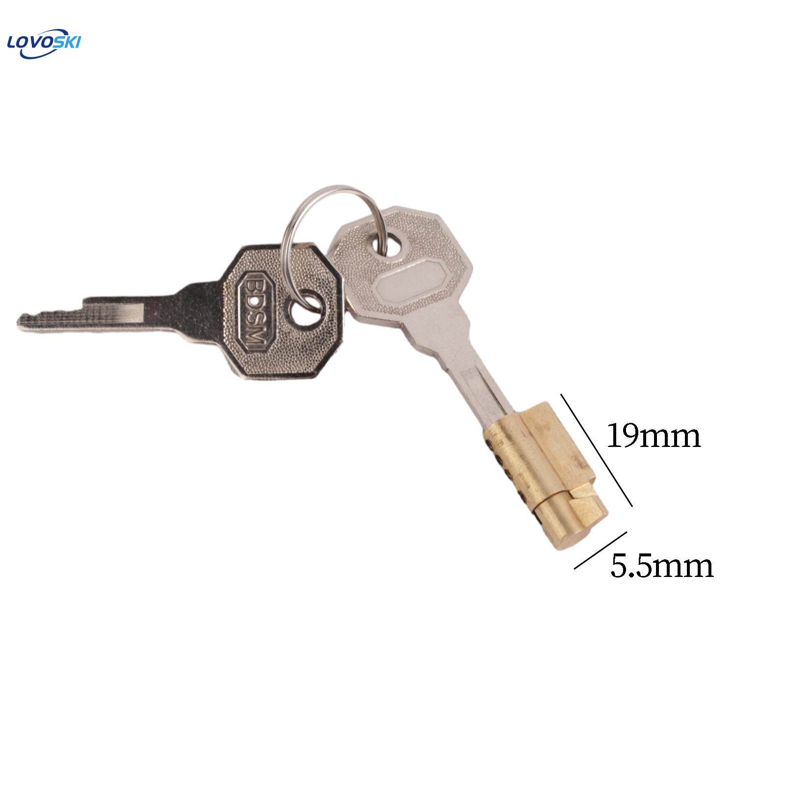 Cylinder Lockwith 2 Keys Lockable Replacement Strong Refrigerator Lock ...