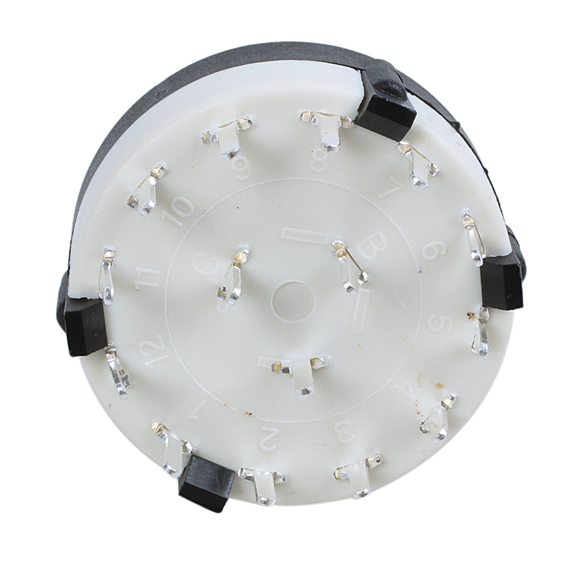 3P4T 3 Pole 4 Position Single Wafer Band Selector Rotary Switch w Knob ...