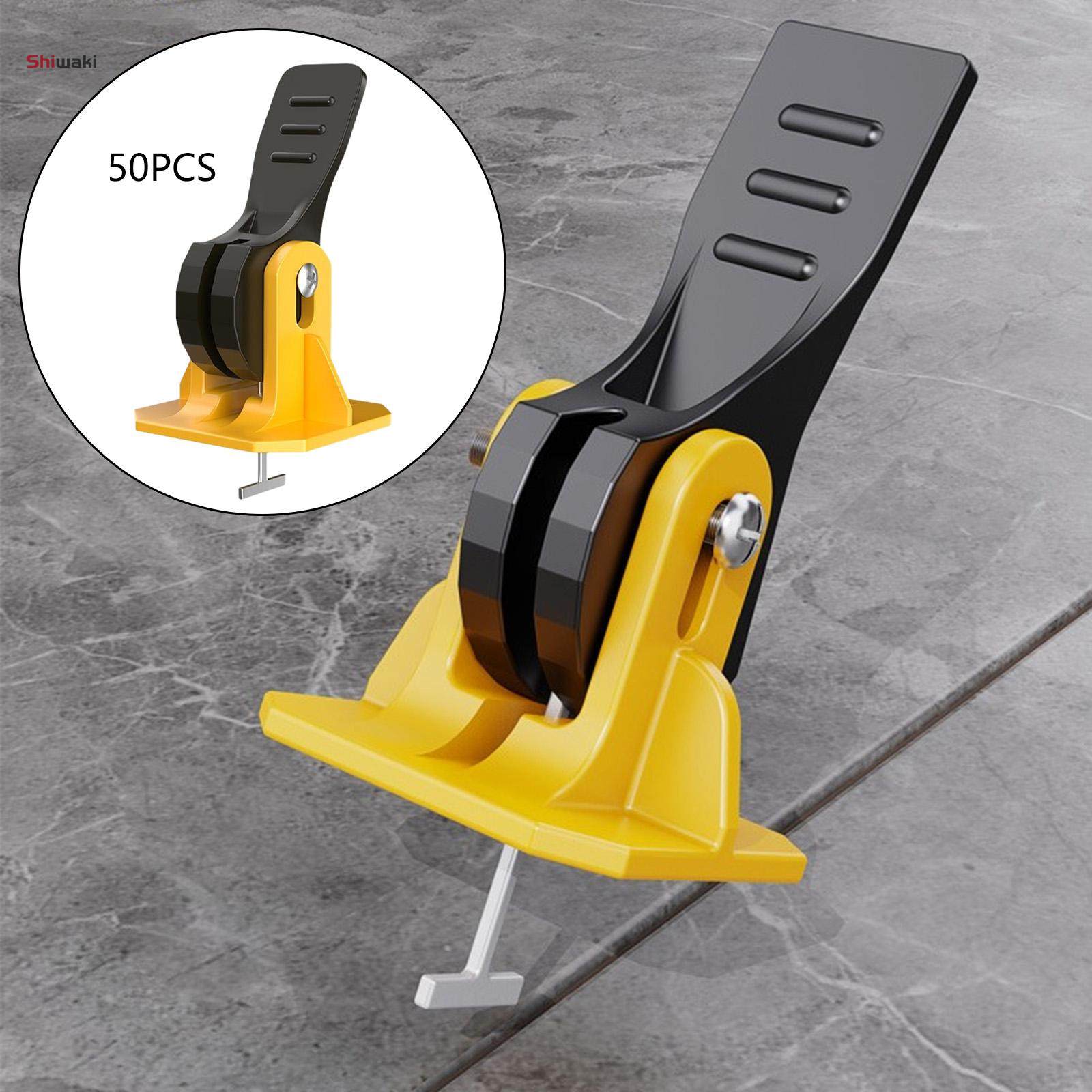 50x Tile Leveling System Tile Leveler Adjuster Push Button Portable ...