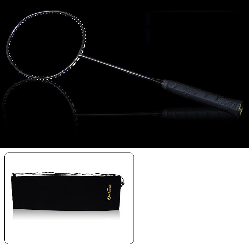 New Professional Badminton Racket Woven Carbon Ultralight Adult Speed ...