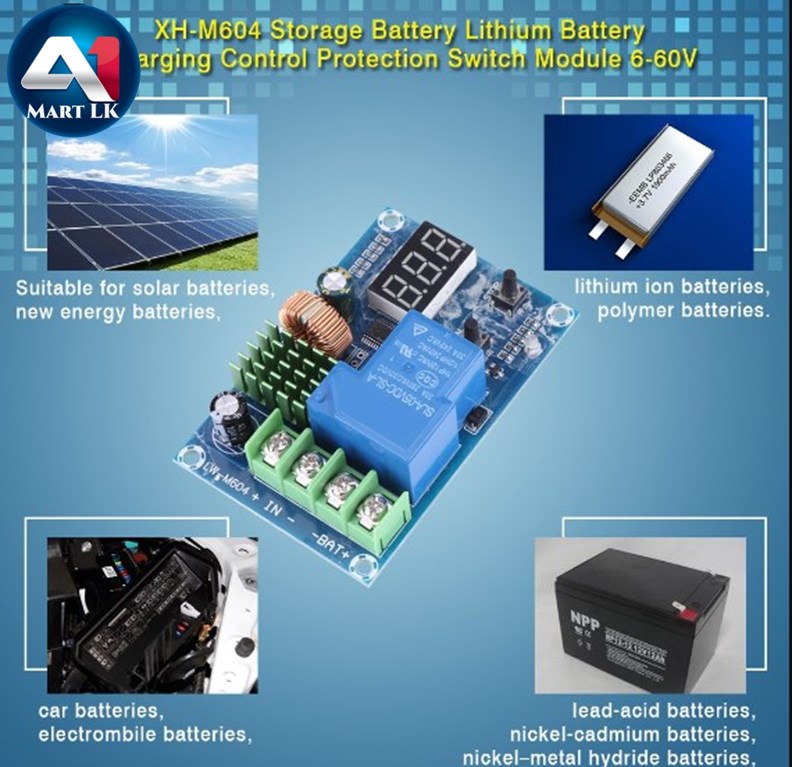 XH-M604 Charge Control Module DC 6-60V Battery Protection Board For ...