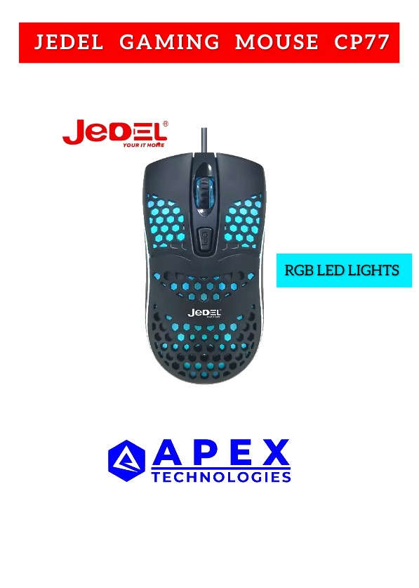Gaming Mouse Jedel CP77 RGB LED | Daraz.lk