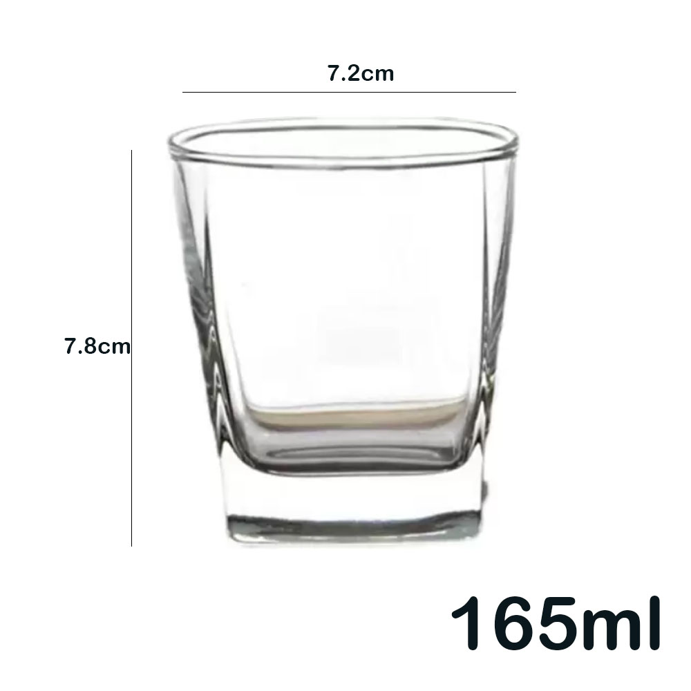 6 Pcs Set-Crystal Clear Whiskey Glasses - 165ml /290ml | Daraz.lk