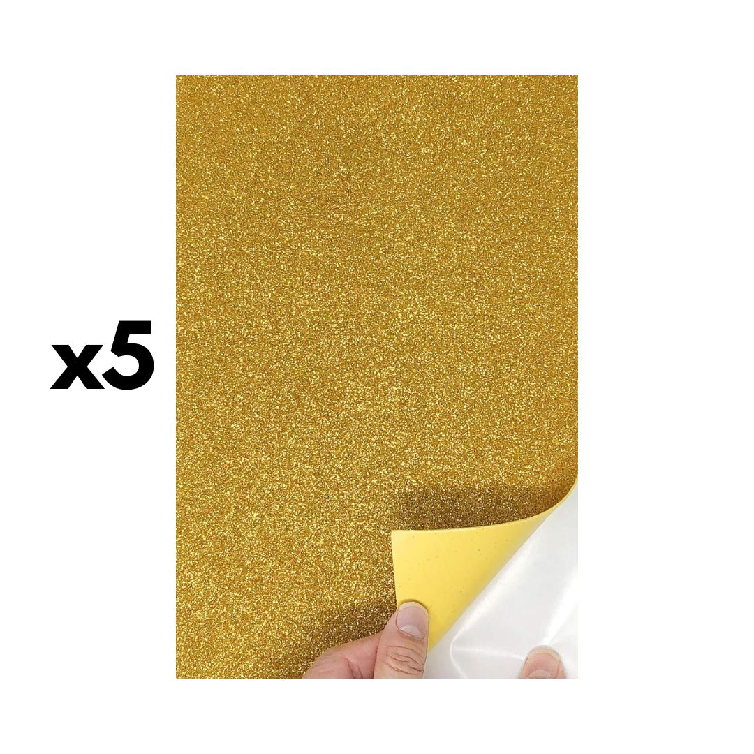 A4 Size Glitter Foam Sticker Sheets, Adhesive Backing, For Paper Crafts ...