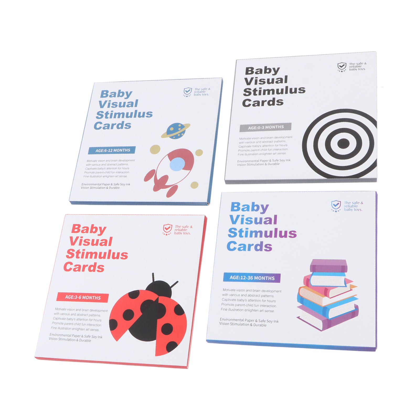 Toddler Flashcards Baby Learning Flash Cards Brain Develepment for ...