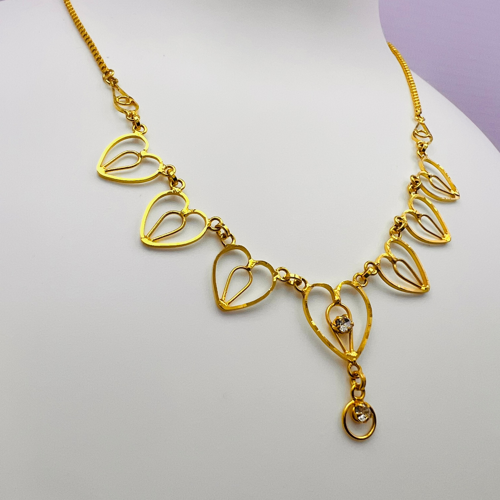 Gold plated neklas flower petal Theme necklace For Women very beautiful ...