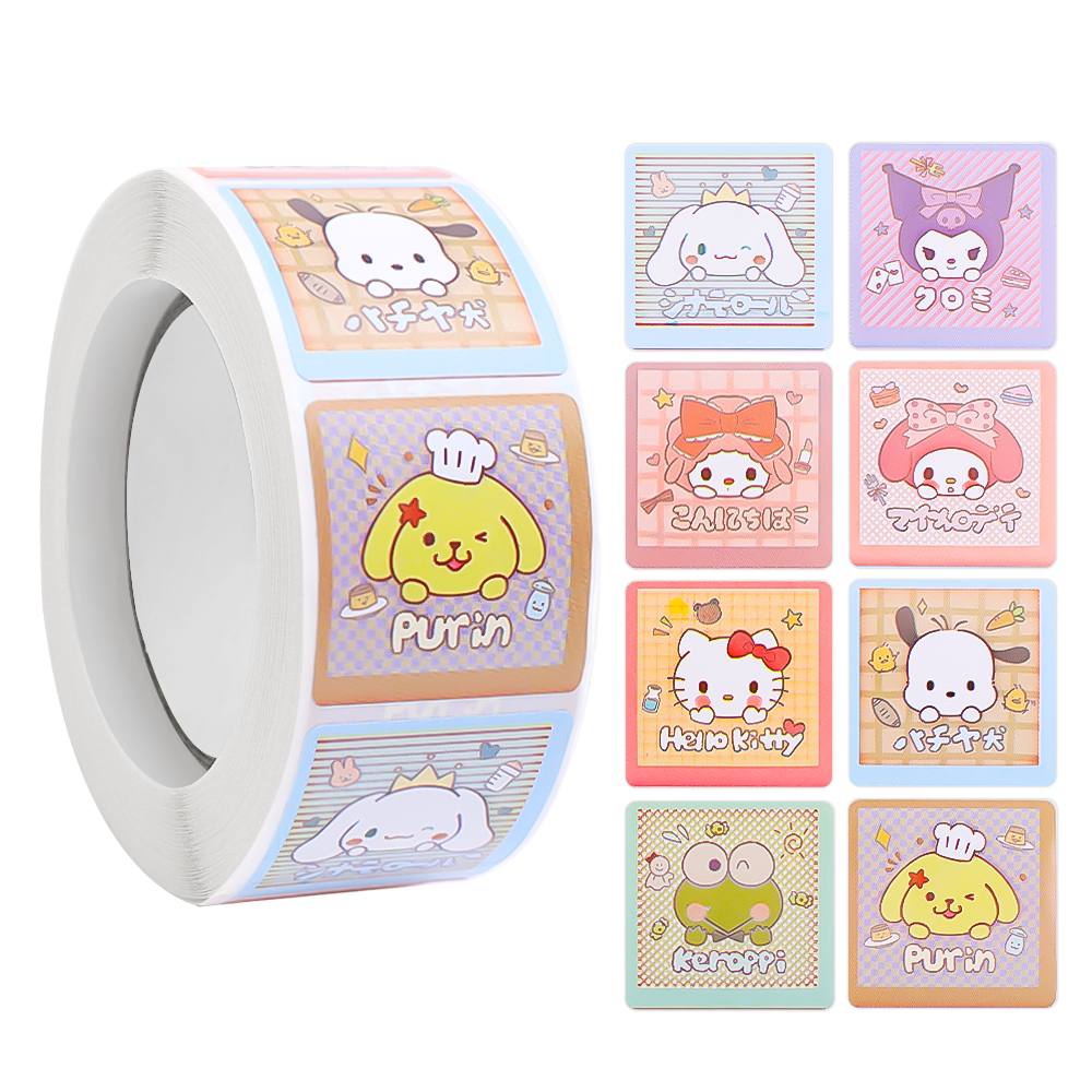 500PCS/Roll Sanliou Sticker Cartoon Kulom Sticker Sute Sealing Tool ...