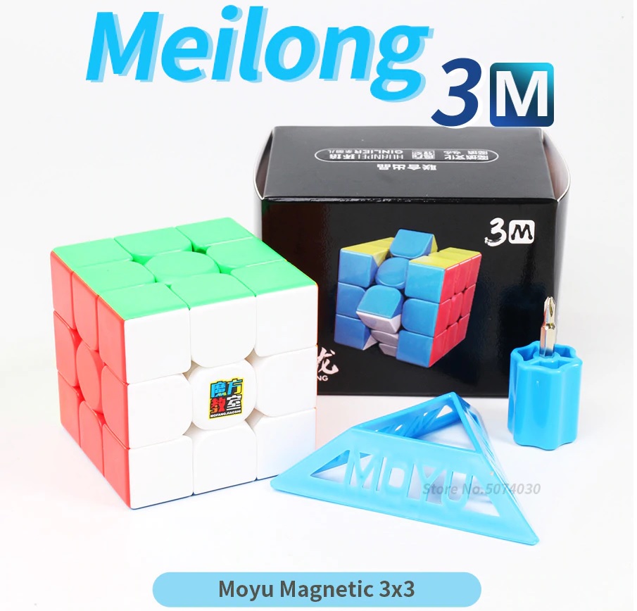 Moyu Meilong 3M 3x3x3 Smooth & Speed Cube Magnetic Cube 3x3x3 Speed cube Moyu magic cube ...