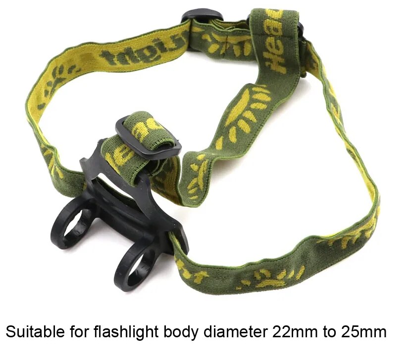 Flashlight Head Strap band Adjustable Elastic Belt Headband Mount ...