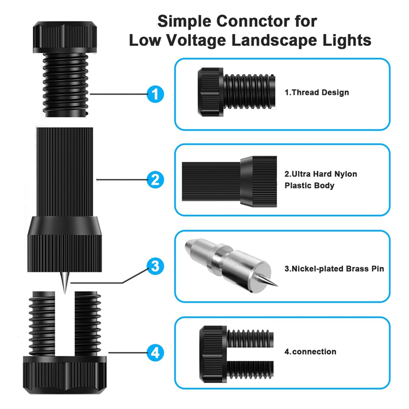 Plastic Splice Wire Connector For Low Voltage Landscape Lighting ...