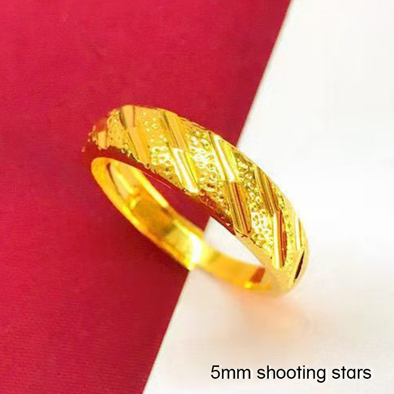 Classic Brass Jewelry Ring Men Women 24K Gold Plated Colour Retention ...