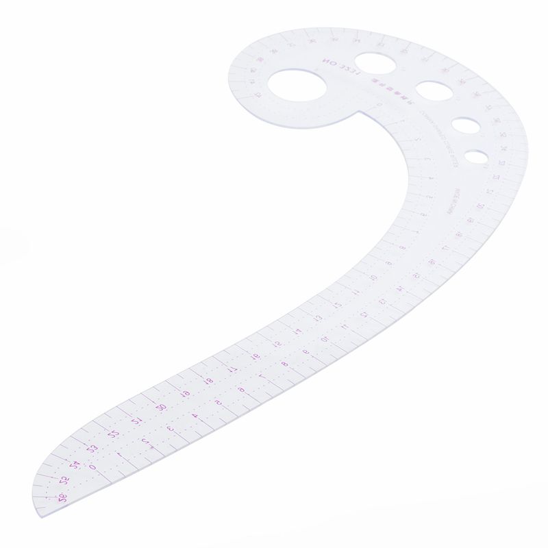 SODIAL(R) 11.8" Long Comma Shaped Plastic Transparent French Curve ...