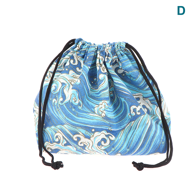 1Pc Japanese Style Drawstring Lunch Box Storage Bag For Travel Picnic ...