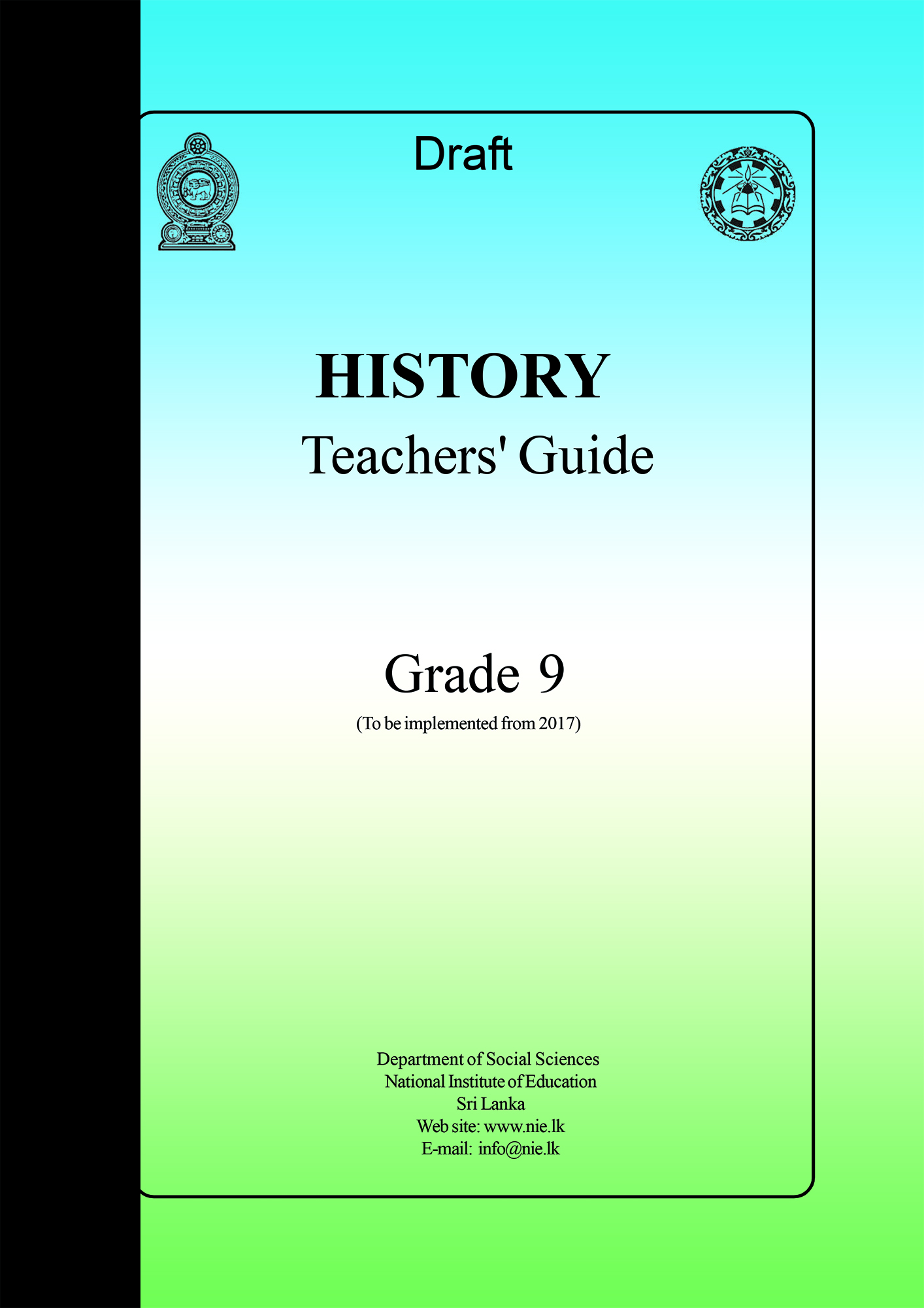 History (2018) - Teachers Guide - Grade 9 - English Medium | Daraz.lk
