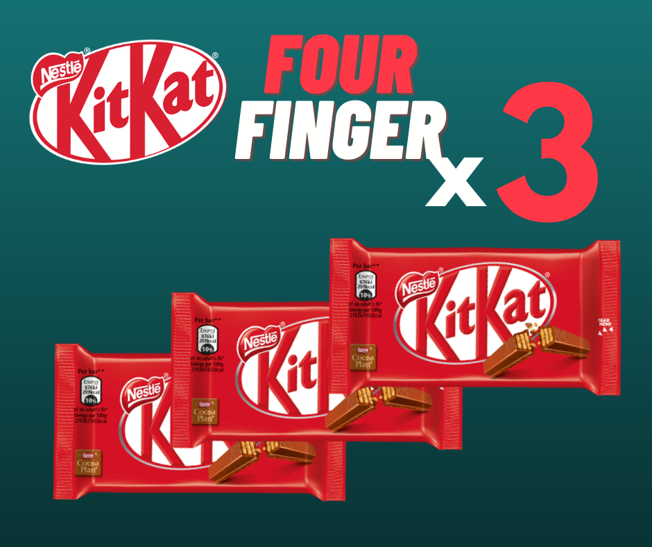 Kit Kat 4 Finger x 3 value pack | Daraz.lk