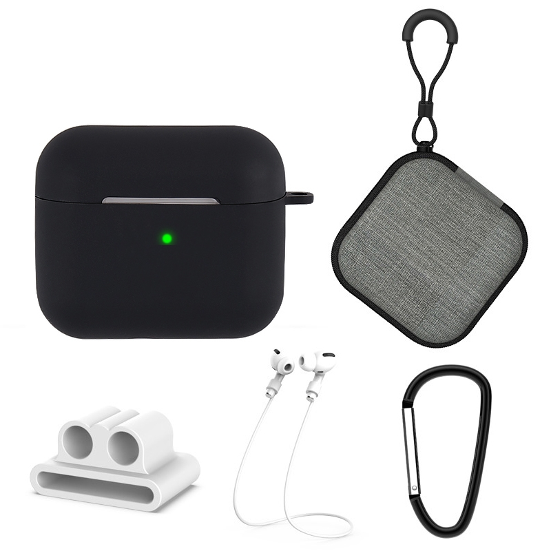 (Ready Stock)5 in 1 Silicone Earphone Protective Case + Earphone Bag ...