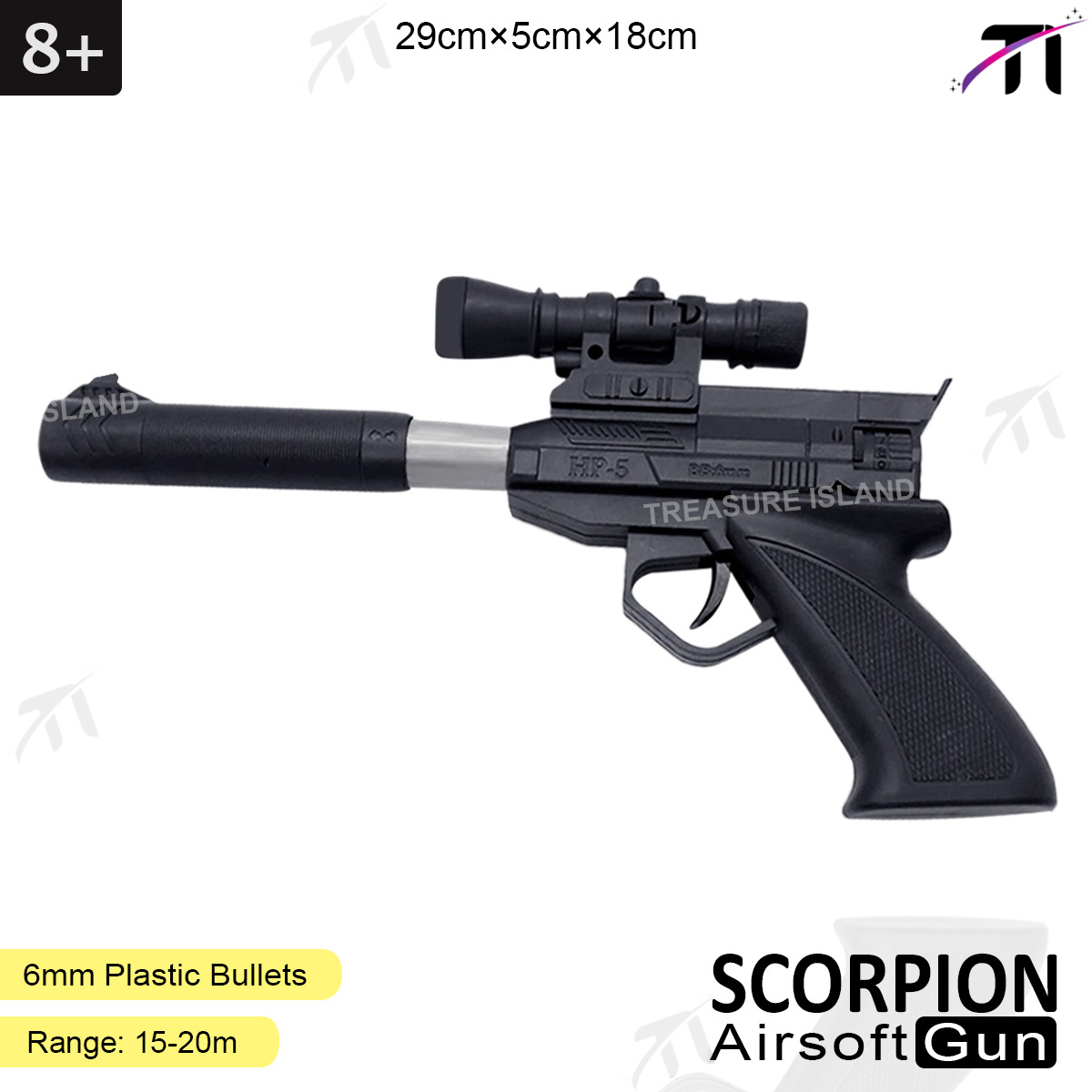 Scorpion Mini Toy Gun PUBG Pistol with 6mm Plastic BB Bullet for Kids ...