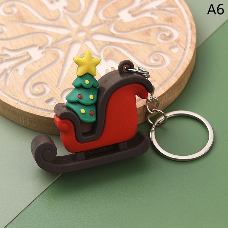 Christmas Series Santa Claus Christmas Tree Key Chains For Backpacks ...