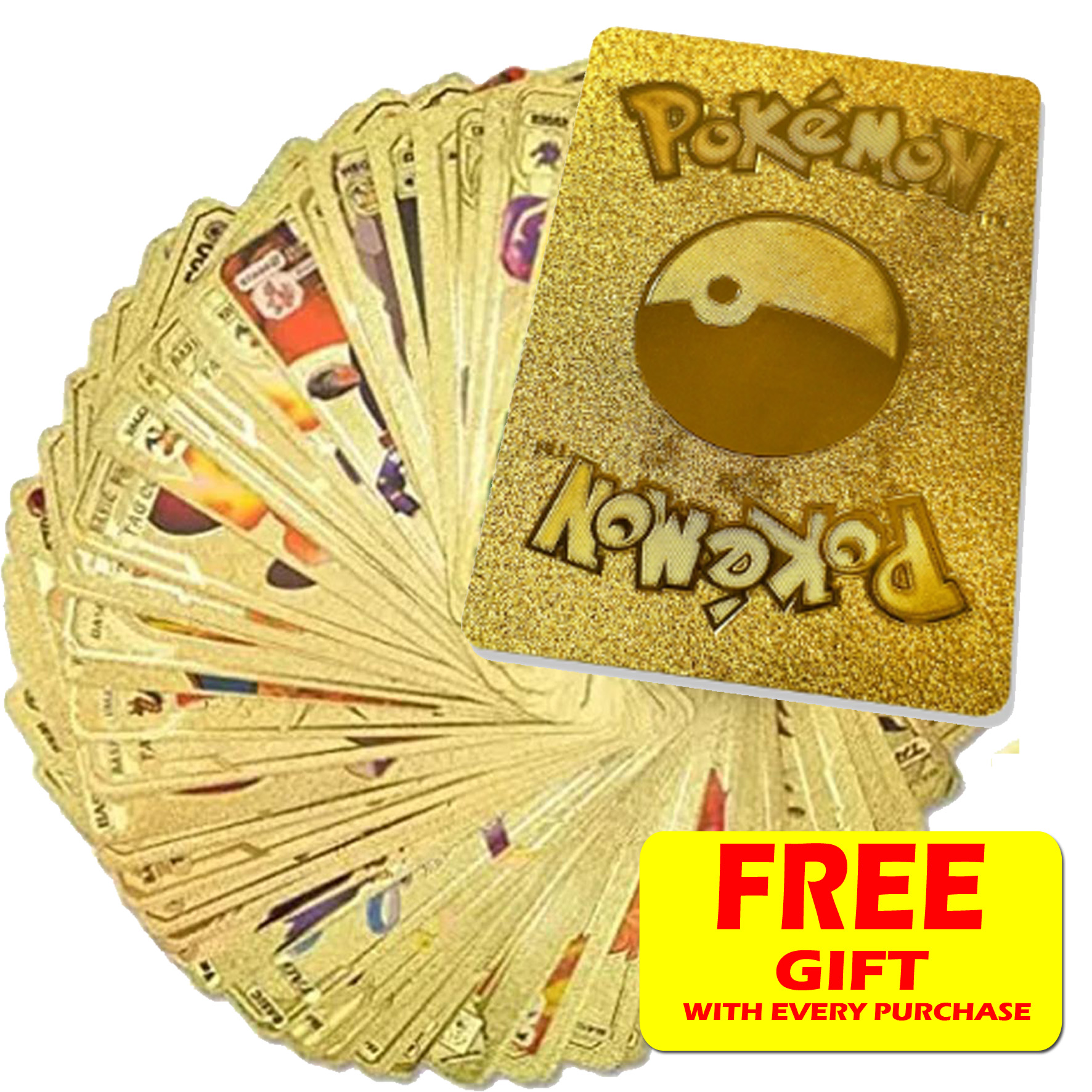 Pokemon Gold Cards 20Pcs | Daraz.lk