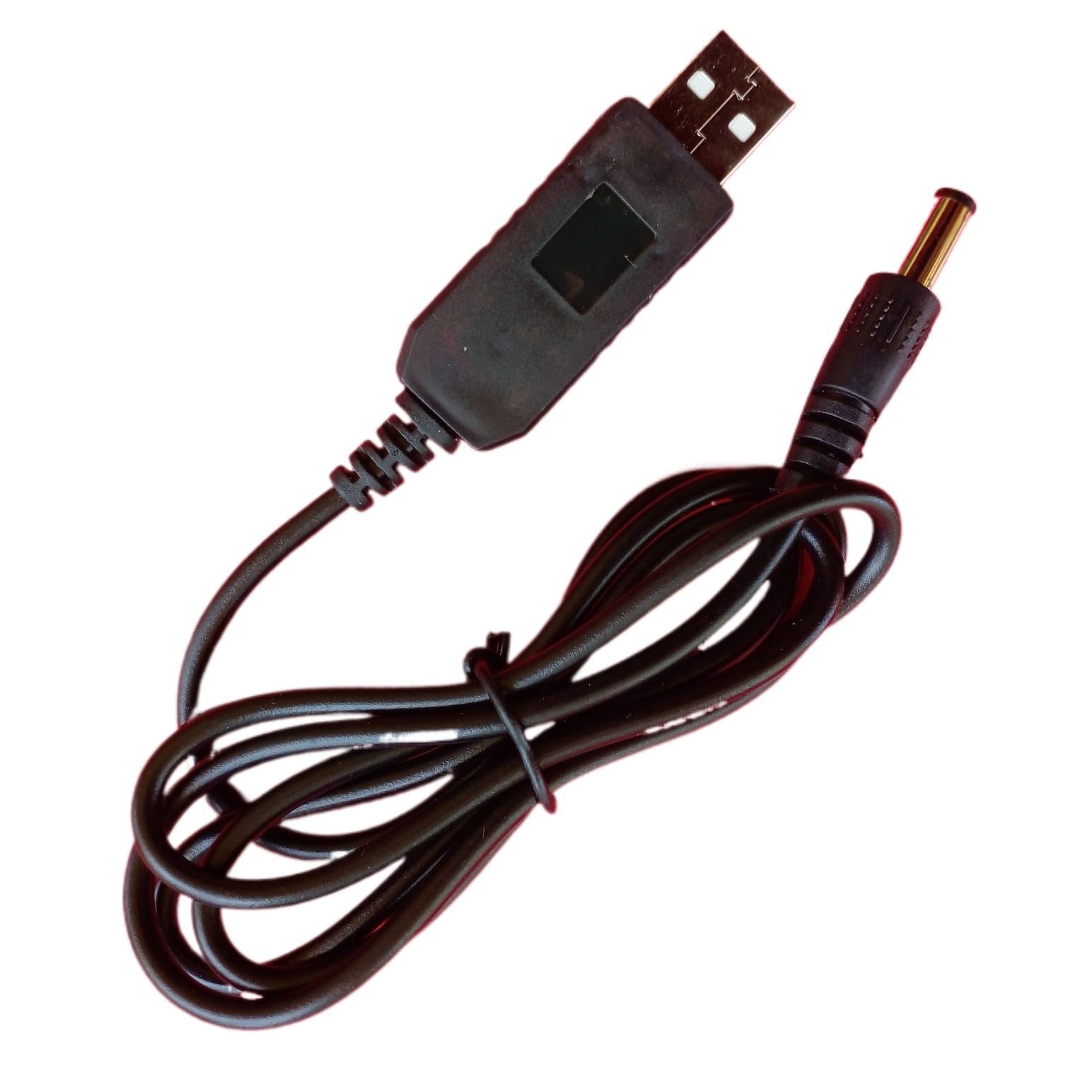 USB Power Cable 5V DC to 12V DC Boost line Converter with Red and Green ...