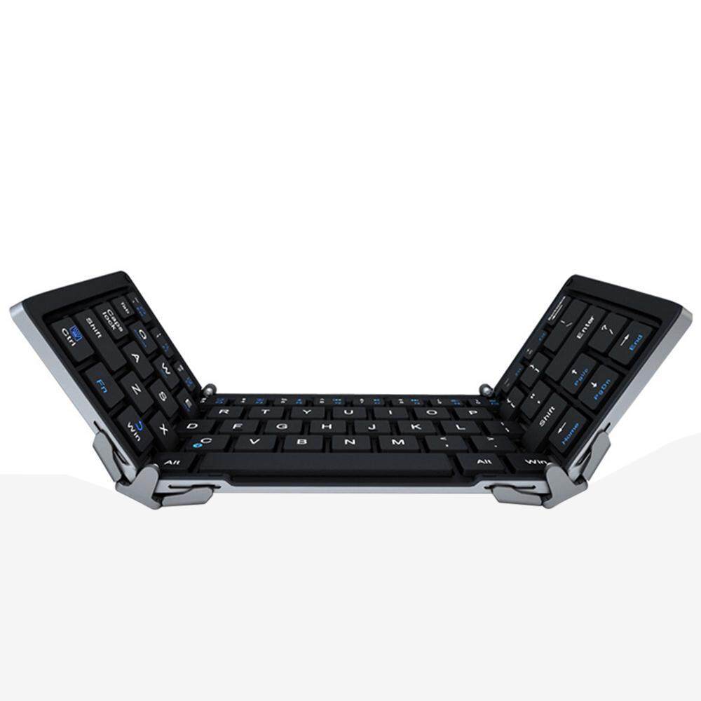 Portable Foldable Bluetooth Keyboard Aluminum Alloy Wireless Keyboard ...