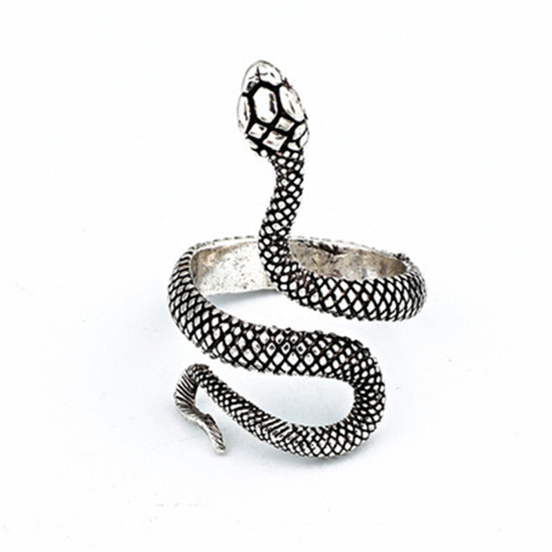 Stereoscopic Retro Punk Snake Ring Party Snake Opening Adjustable Ring ...