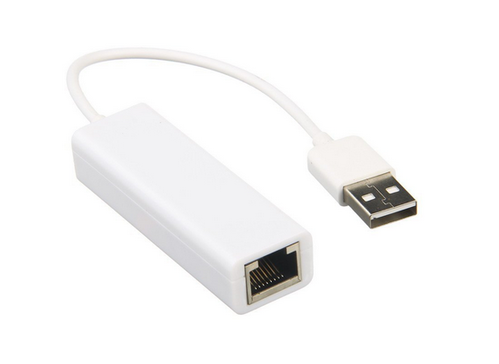 USB 2.0 10/100Mbps RJ45 LAN Ethernet Network Adapter Dongle - White ...