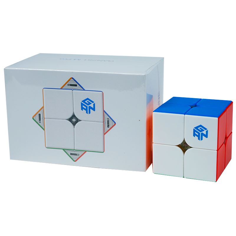 GAN 251 M Pro, 2x2 Magnetic Speed Cube Stickerless Gans 251 Mini Cube ...